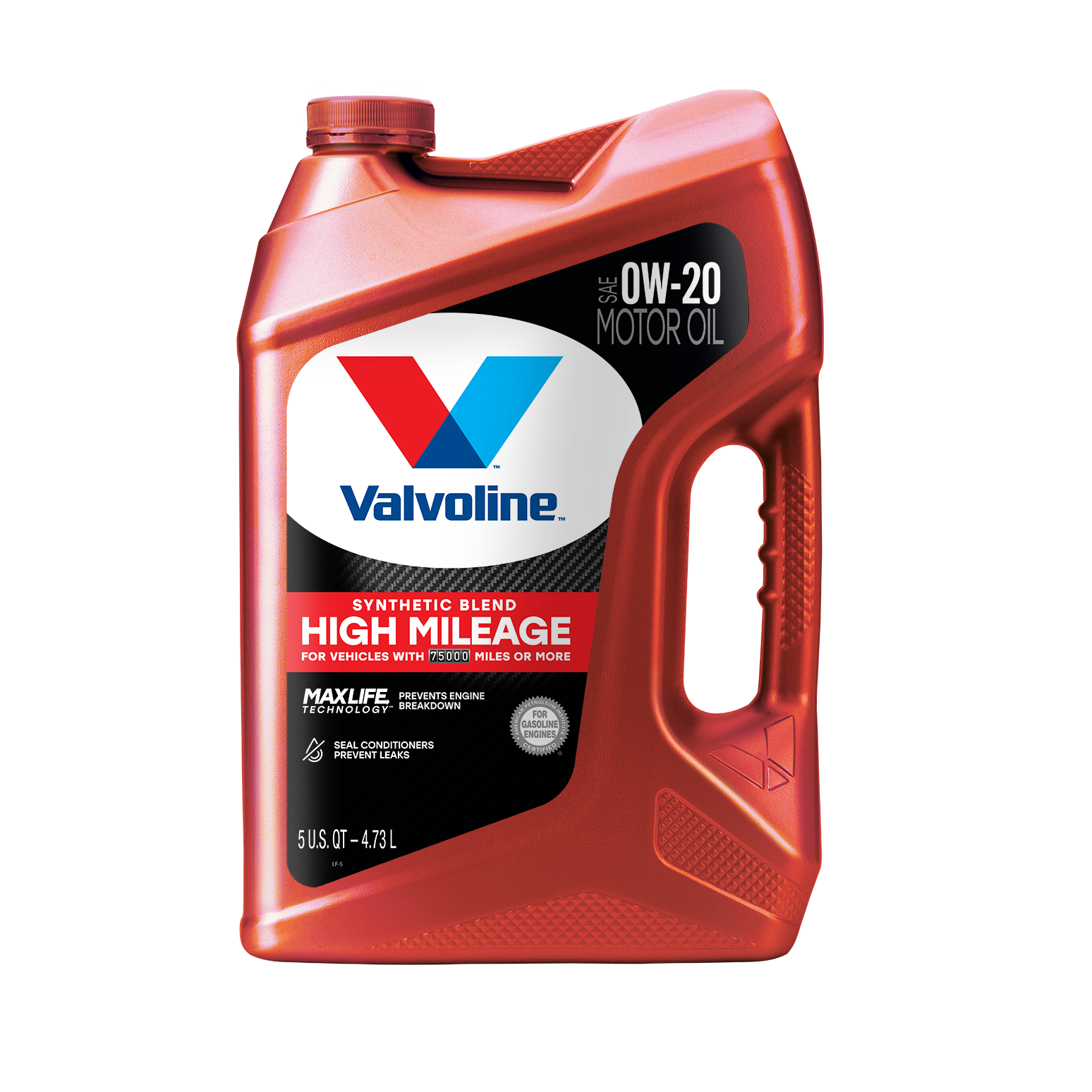 MaxLife High Mileage Synthetic Blend Motor Oil SAE 0W-20 - Valvoline ...