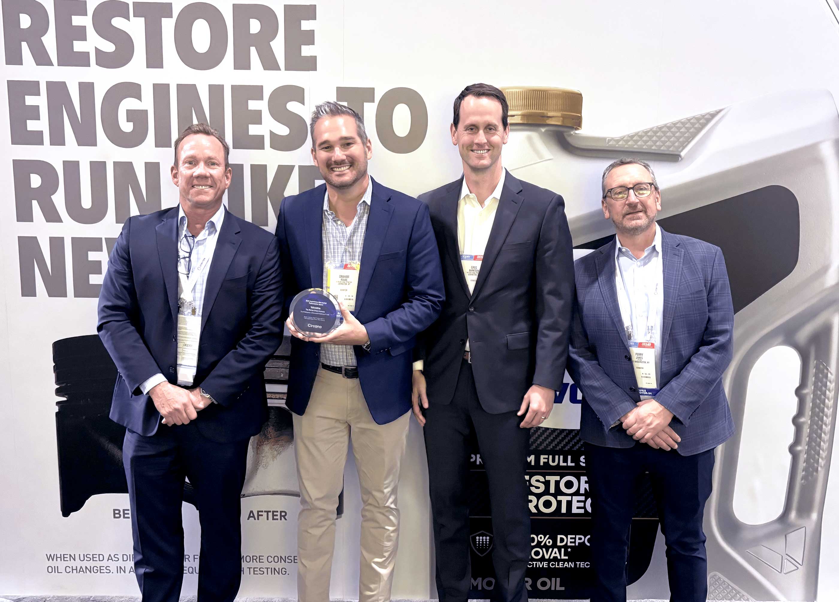 Circana 2024 Award for Top U.S. Market Share Increase - Valvoline™ Global