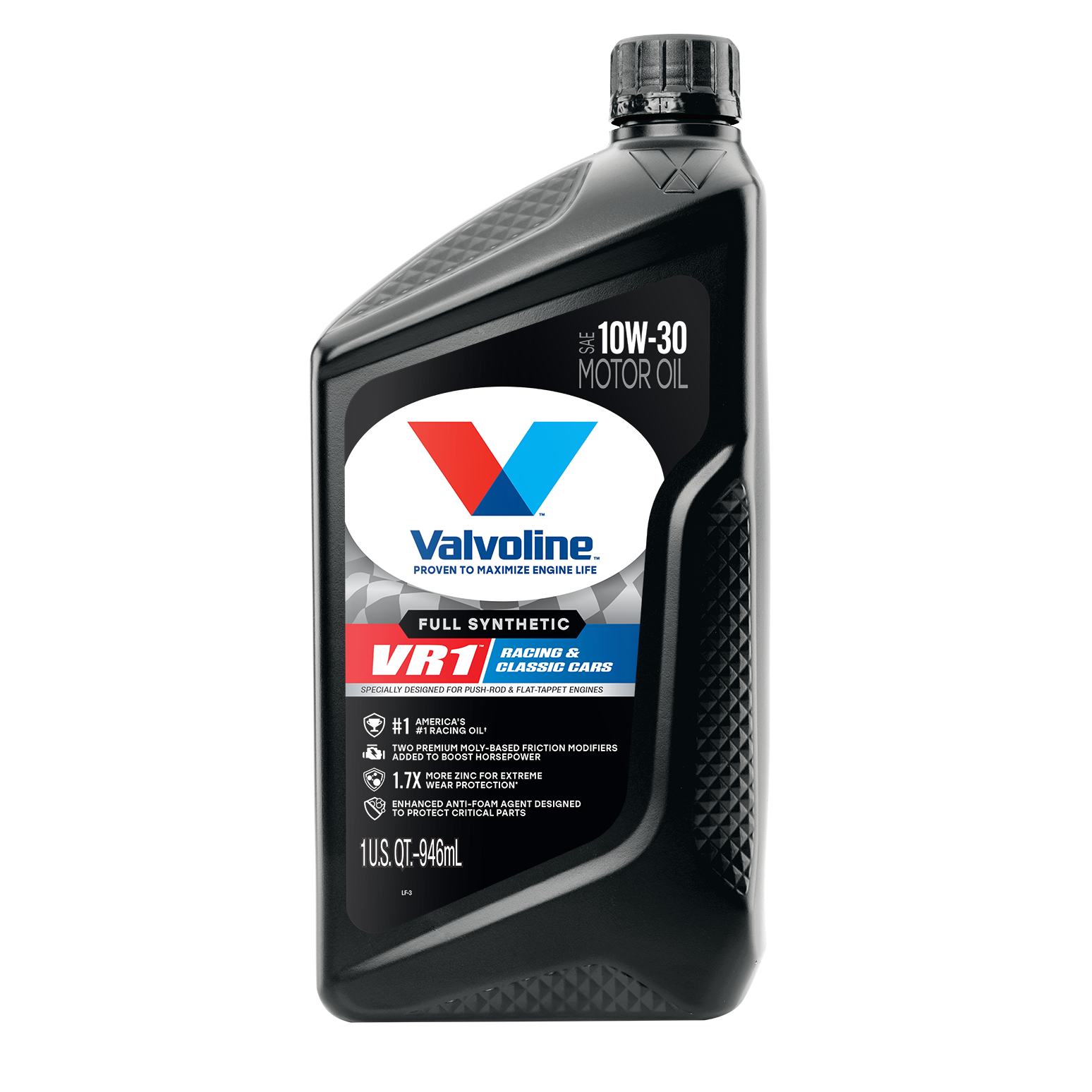 VR1 Full Synthetic Racing Motor Oil SAE 10W-30 - Valvoline™ Global