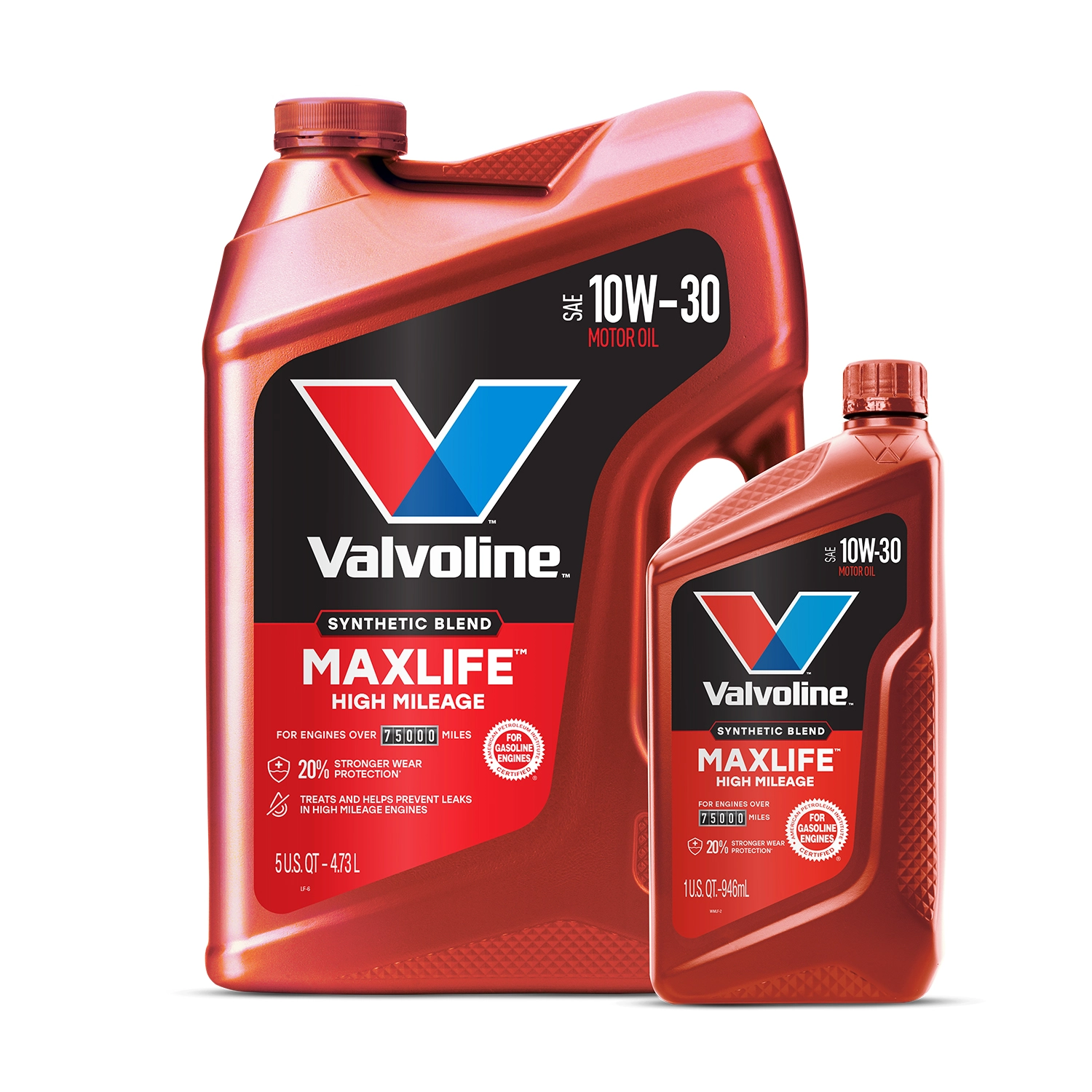 MaxLife High Mileage Synthetic Blend Motor Oil SAE 10W-30 - Valvoline ...