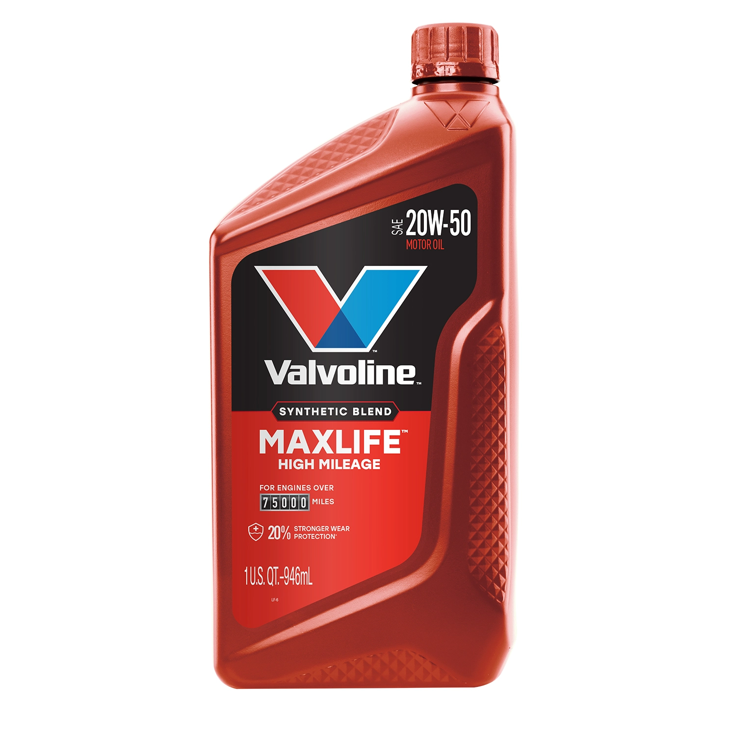 MaxLife High Mileage Synthetic Blend Motor Oil SAE 20W-50 - Valvoline ...