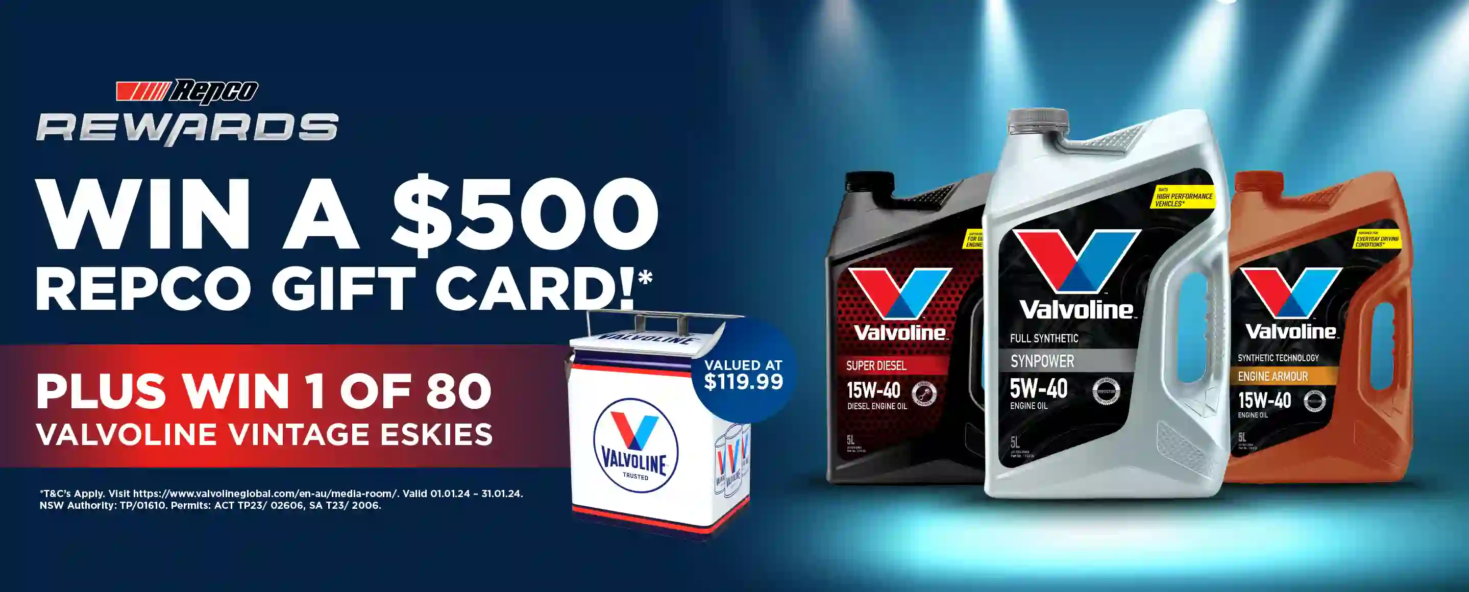 Here's Your Chance To Win A $500 Repco Gift Card!* - Valvoline™ Global ...