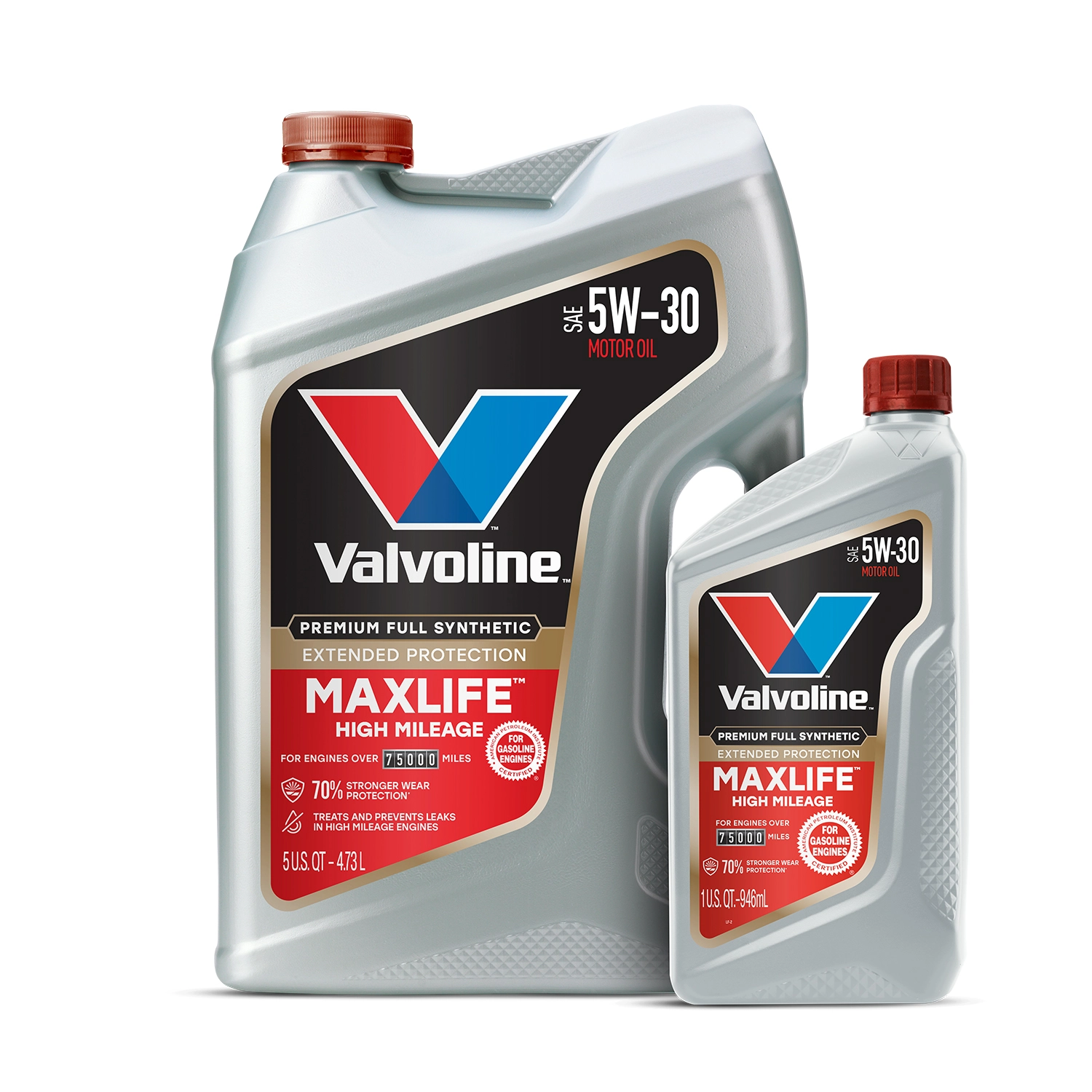 MaxLife Extended Protection Full Synthetic High Mileage SAE 5W-30 Motor ...
